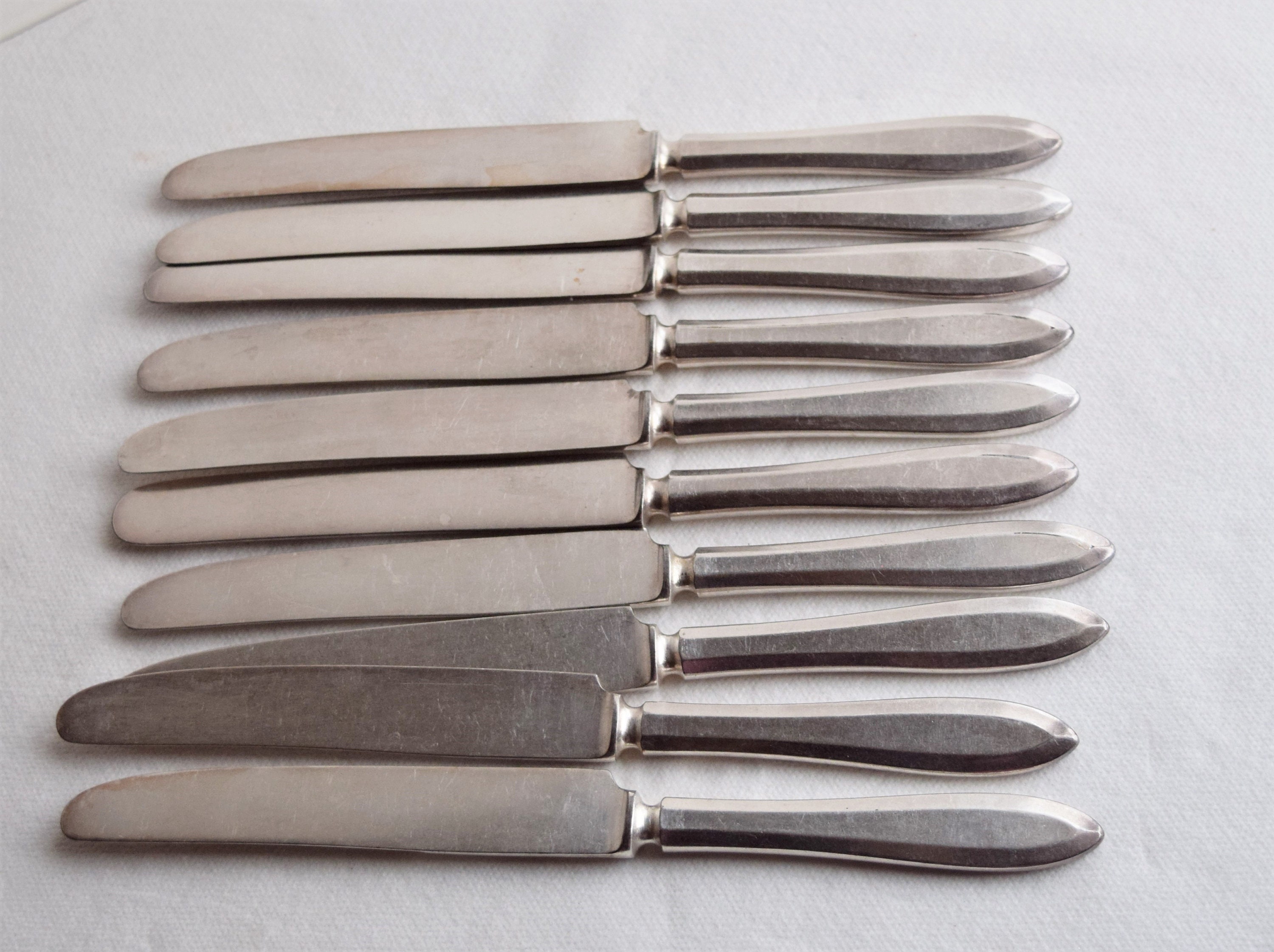 Set of 10 ONEIDA Patrician Silver Plate Knives With - Etsy