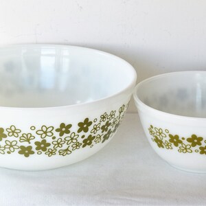 Set of 4 Spring Blossom Pyrex Mixing Bowls/glass Bakeware/pyrex ...