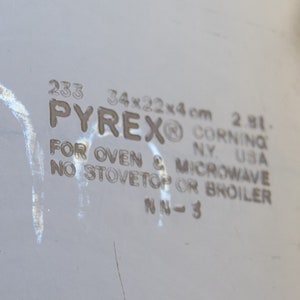 Set of 3 Matching Smokey Brown Pyrex Baking Pans/ Glass Bakeware ...