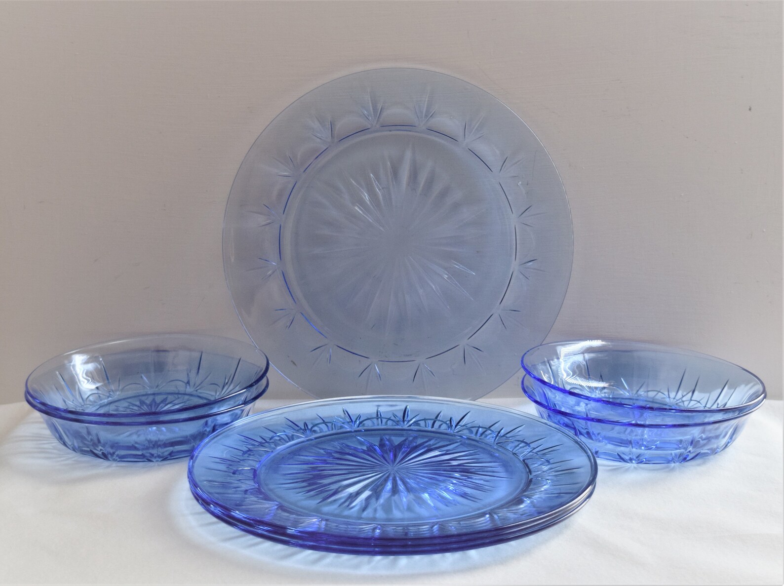 Set of 12 Pieces Avon American Blue Classic Collection Dinnerware / 4 ...