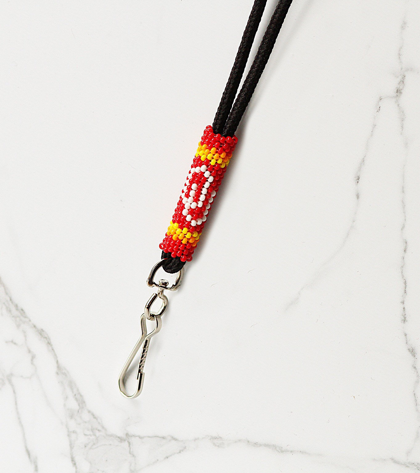 Authentic Native American Beaded Lanyard-oklahoma Sooners - Etsy