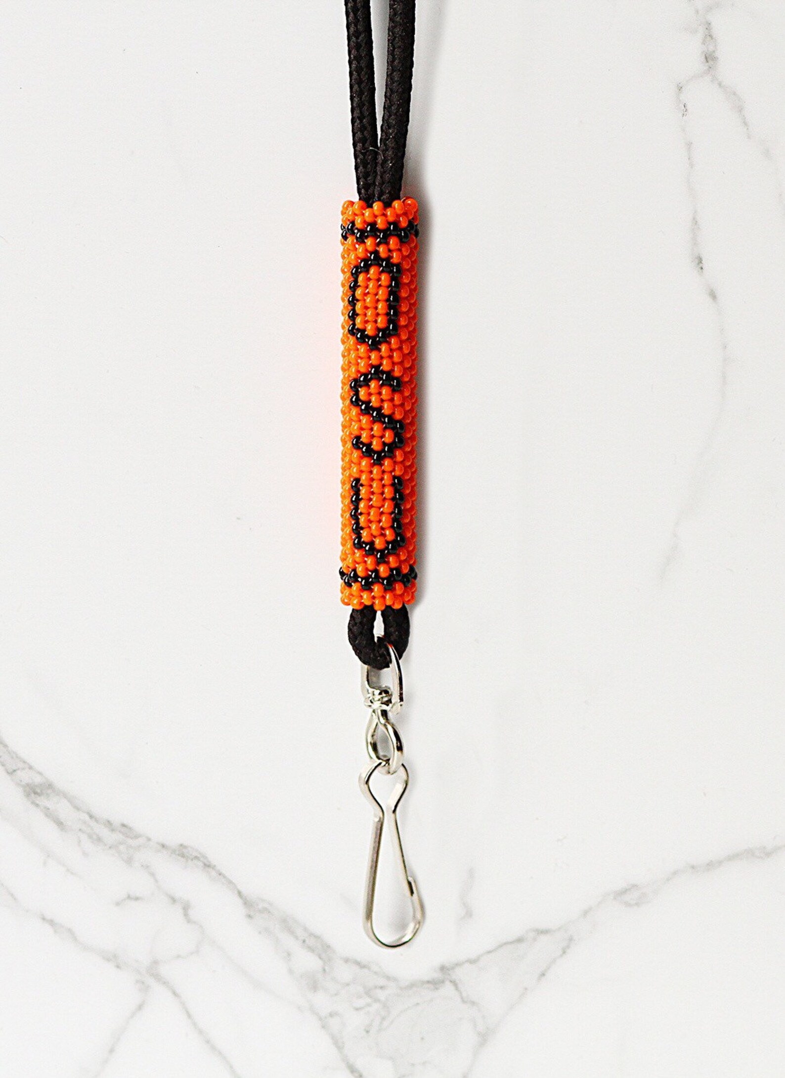 Authentic Native American Beaded Lanyard-oklahoma State - Etsy