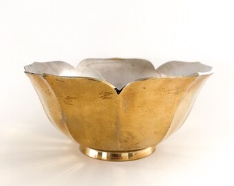 Brass lotus bowl | Etsy