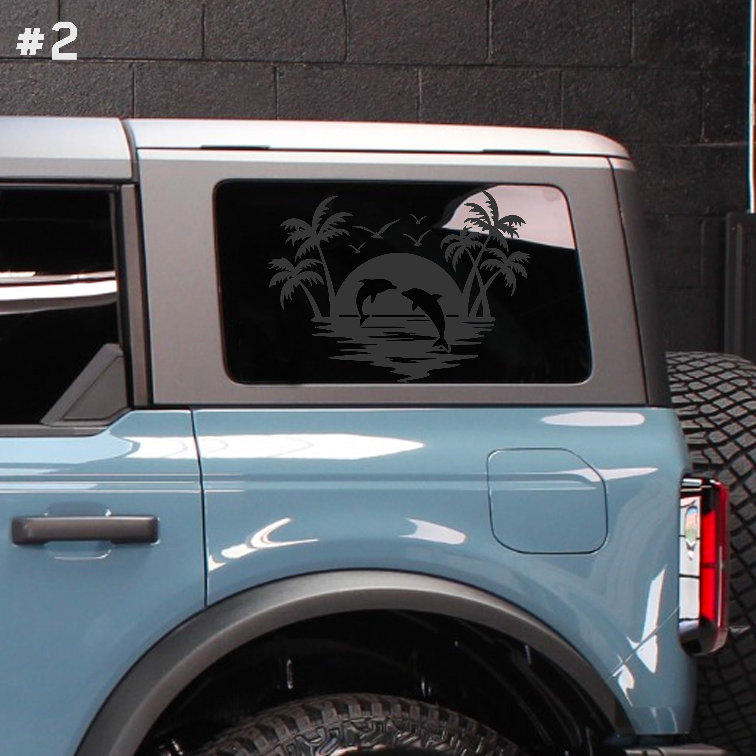 2021+ Ford Bronco Ocean Beach Scene Window Decals - Etsy