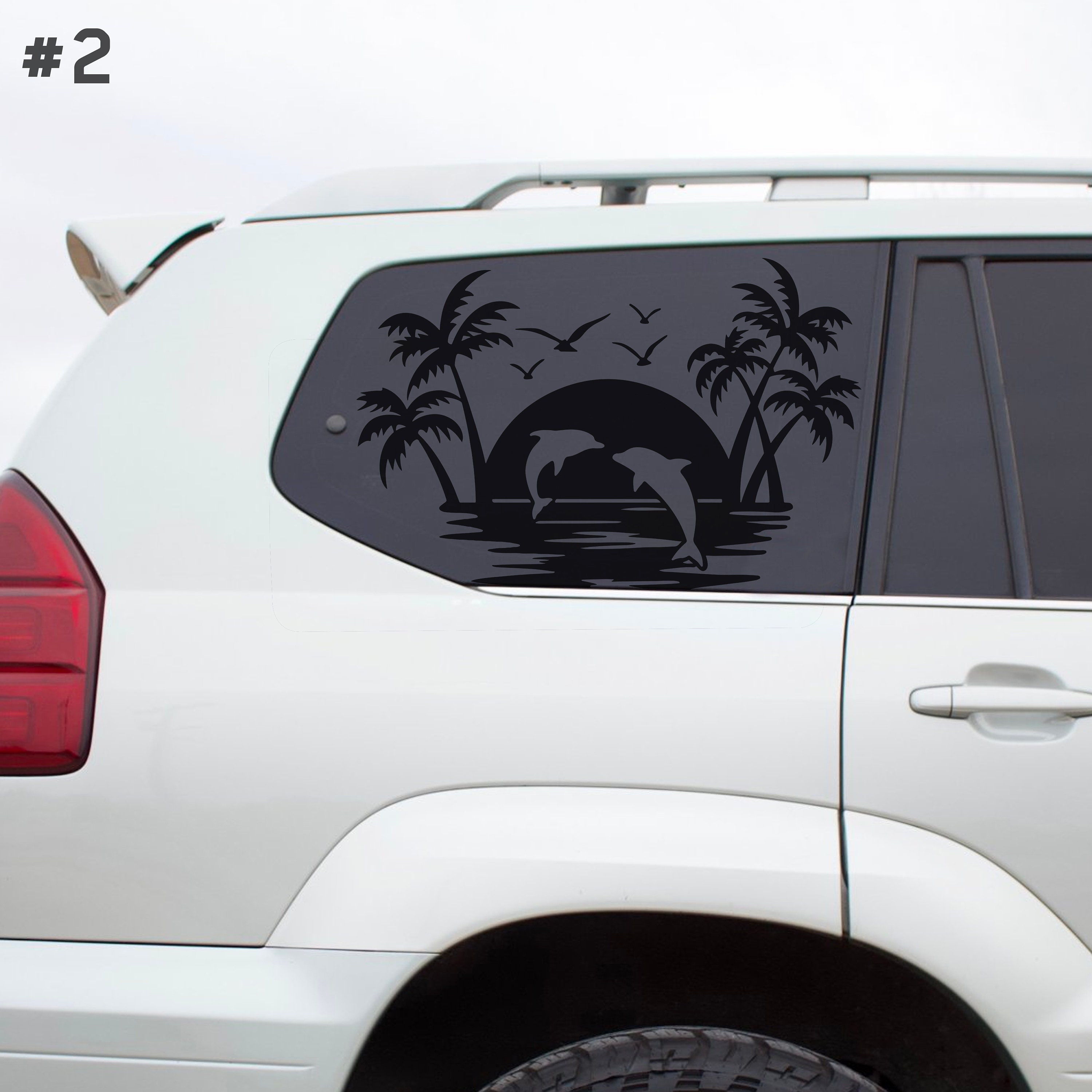 Lexus Gx460/gx470 03-09 Ocean Beach Scene Window Decals - Etsy