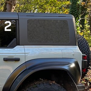2021 Ford Bronco Topography Window Decals - Etsy