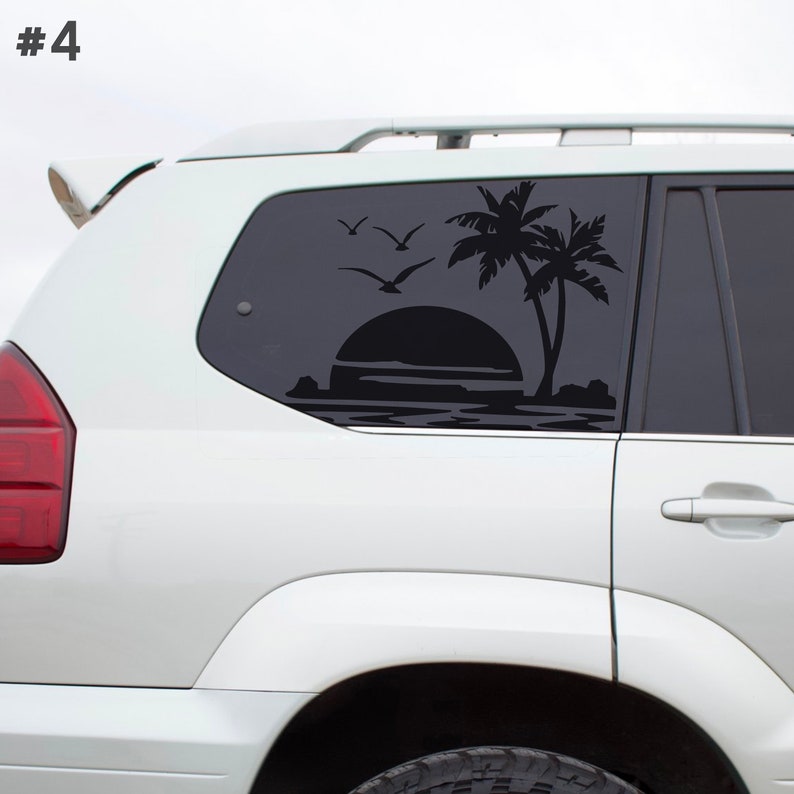 Lexus Gx460/gx470 03-09 Ocean Beach Scene Window Decals - Etsy
