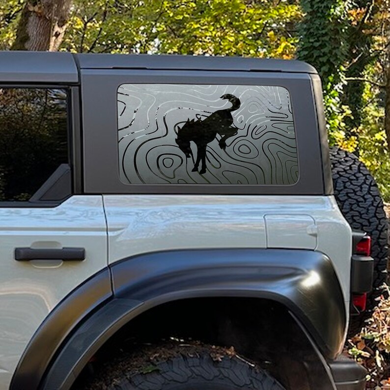 2021 Ford Bronco Topography Window Decals - Etsy