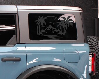 2021 Ford Bronco Ocean Waves Scene Window Decals - Etsy