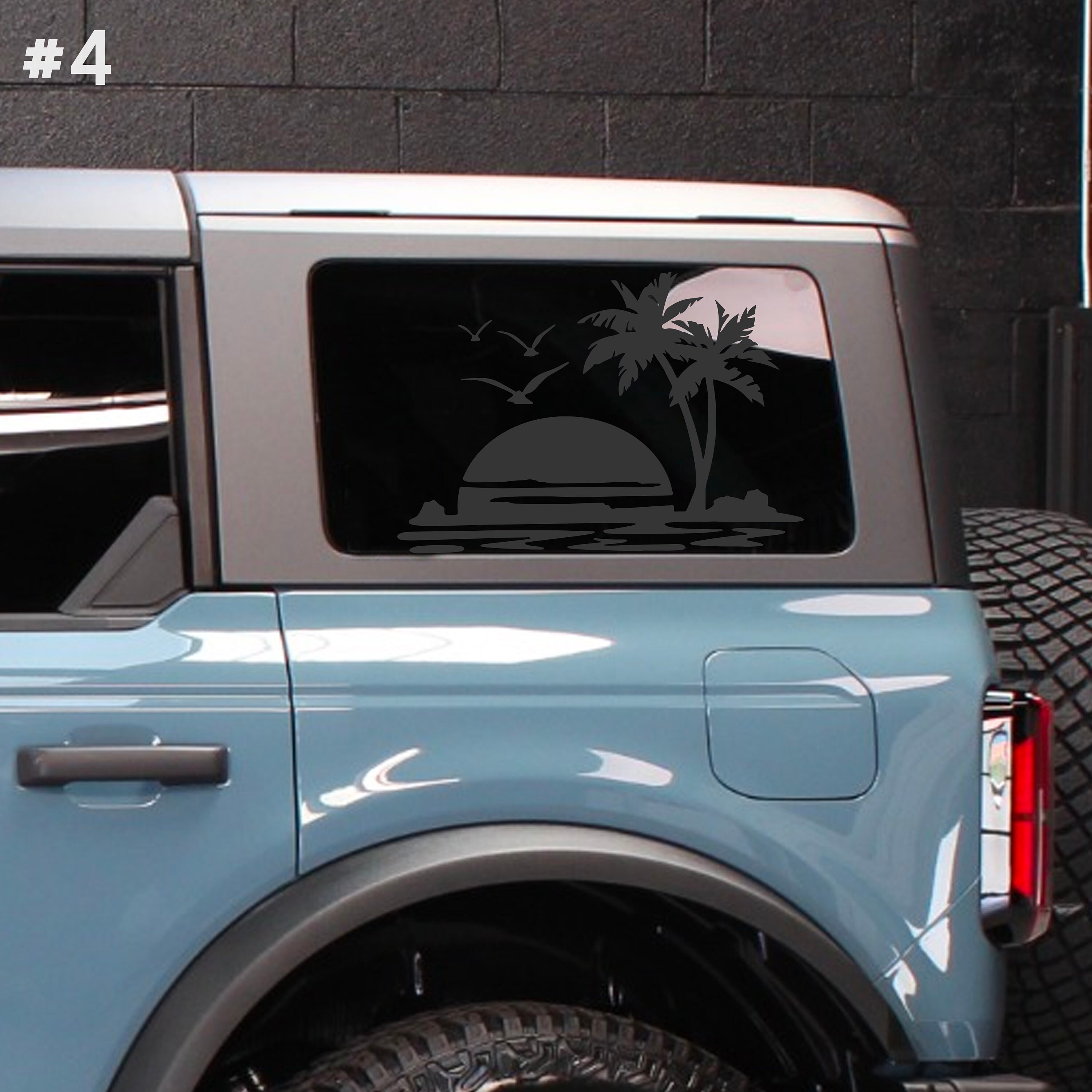 2021+ Ford Bronco Ocean Beach Scene Window Decals - Etsy