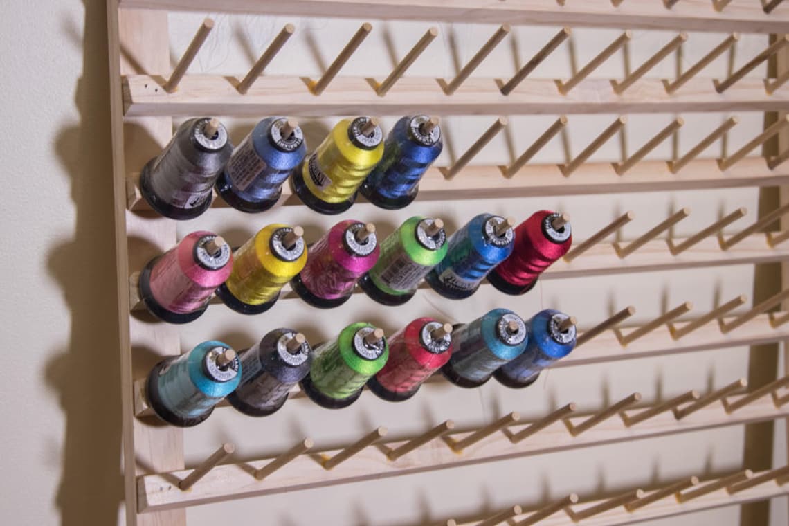144 Spool Thread Rack-2 Inch Spacing Thread Storage Thread - Etsy Canada