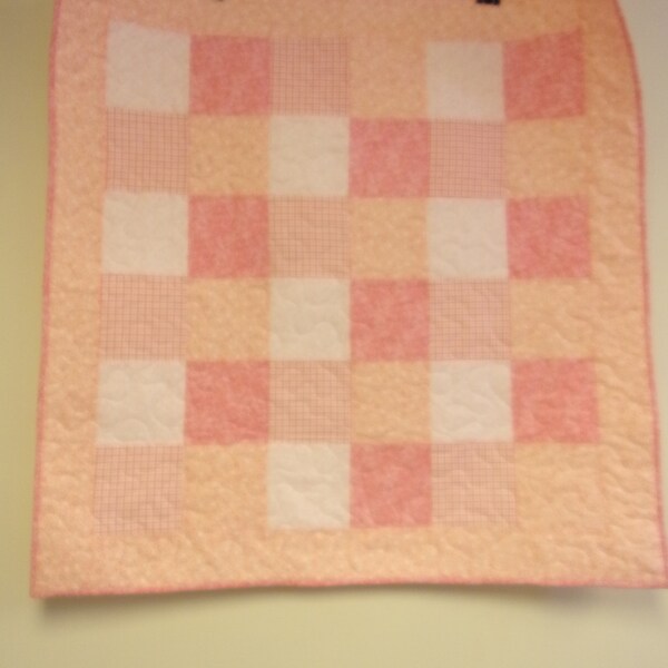 Pink Patchwork Quilt - Etsy