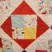 Quilt, Handmade Red White and Bloom Quilt, 79" X 87" - Etsy