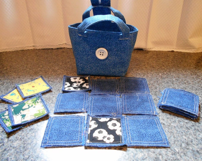 Handmade Fabric Matching Game, Find the Pair Memory Game, Child's ...