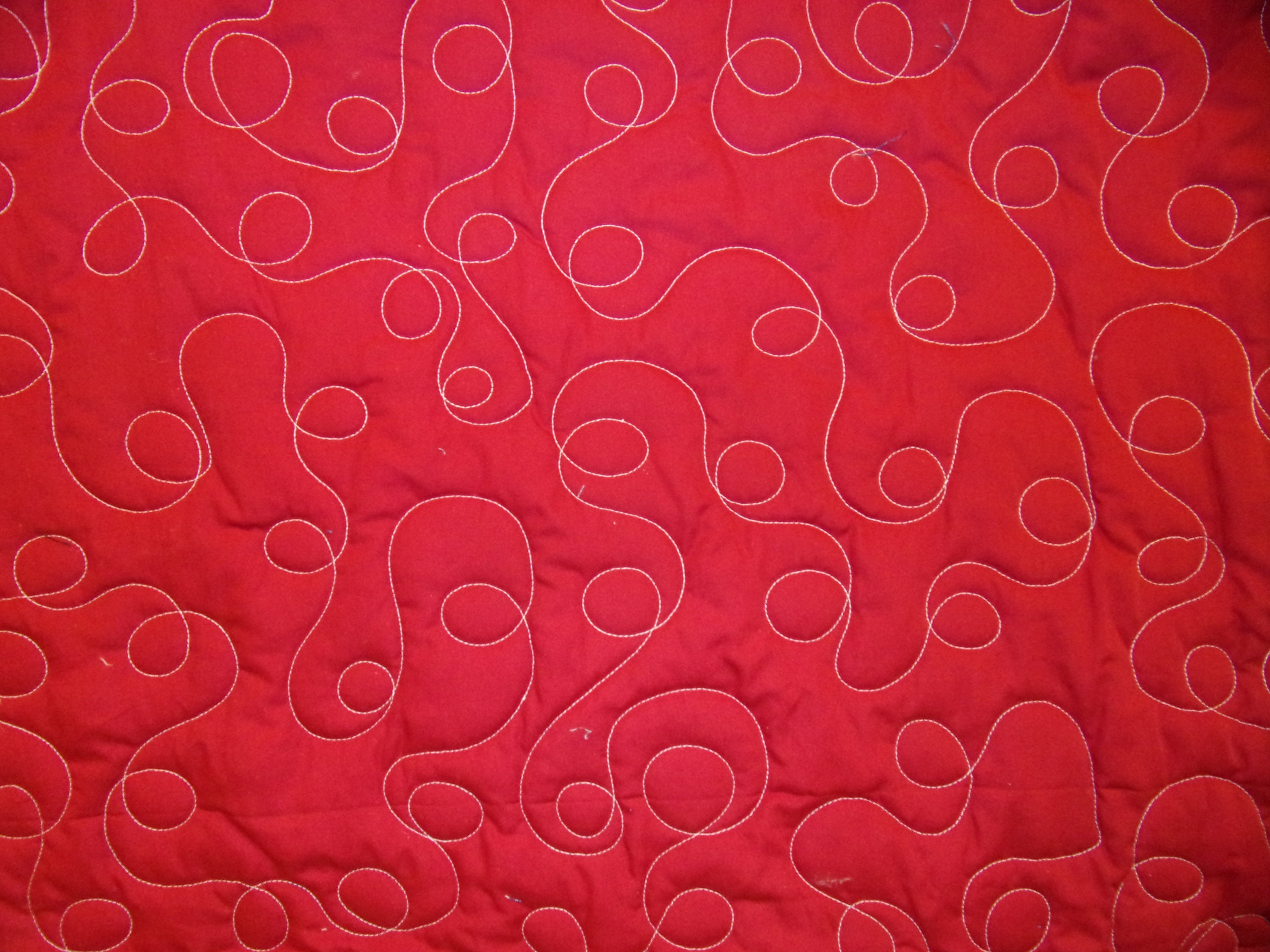 Quilt, Handmade Red White and Bloom Quilt, 79 X 87 - Etsy