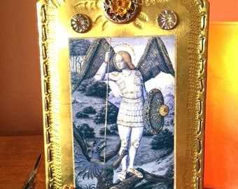 Archangel Michael Retablo - Etsy