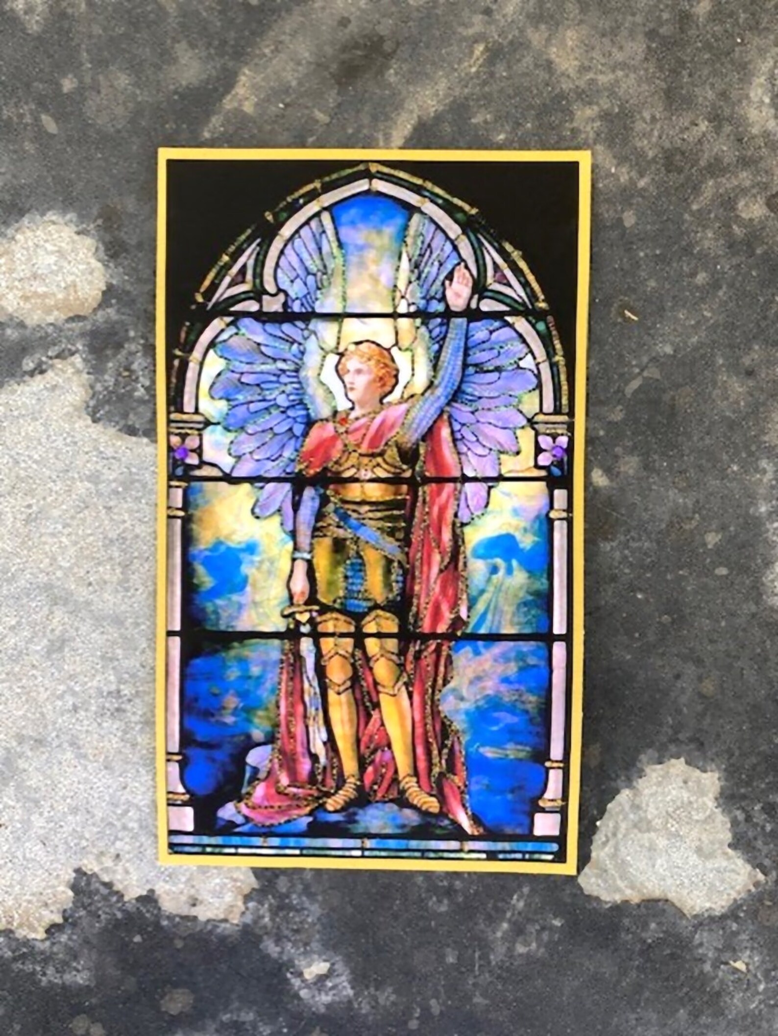 Archangel Michael Decal, Hand-embellished - Etsy