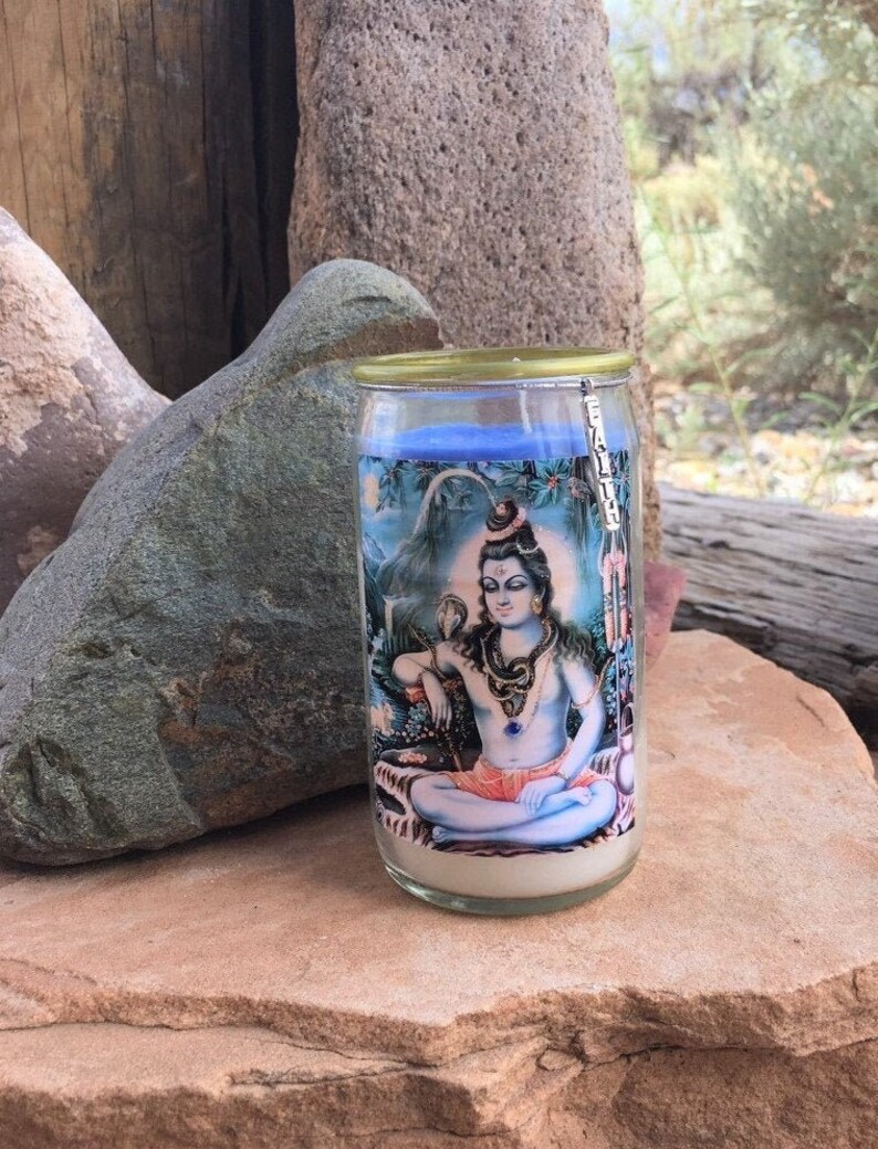 Shiva 4 Tall Embellished Candle - Etsy
