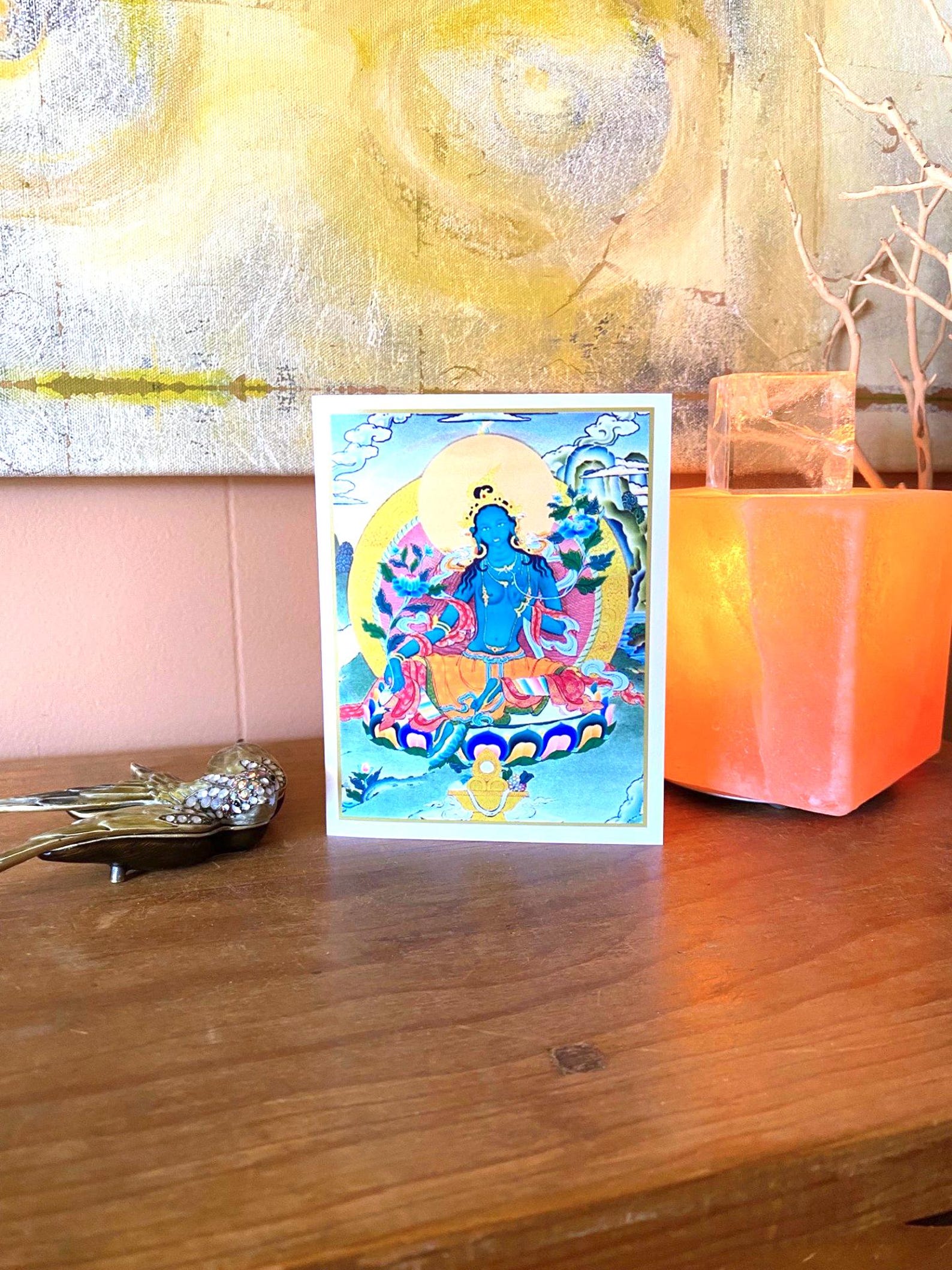 Goddess Green Tara Card - Etsy UK