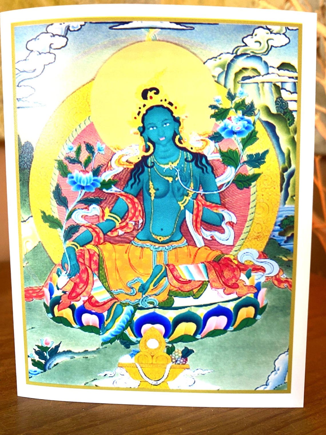 Goddess Green Tara Card - Etsy UK