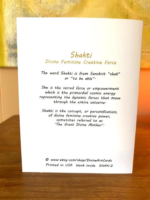 Goddess Shakti Card - Etsy