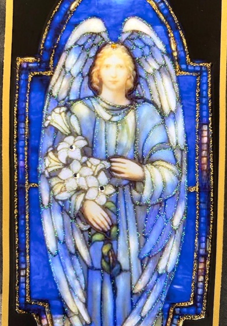 Archangel Gabriel Decal Hand-Embellished Stickers, Labels & Tags ...