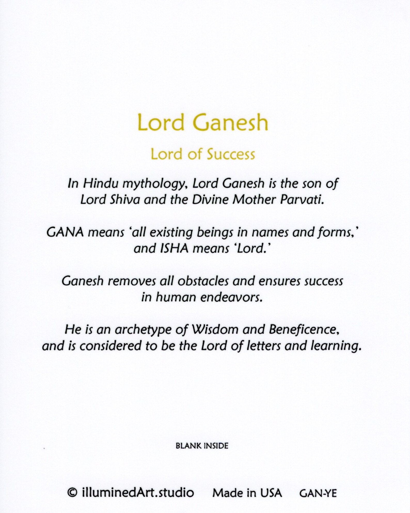 Lord Ganesh Hand-embellished Card | Etsy