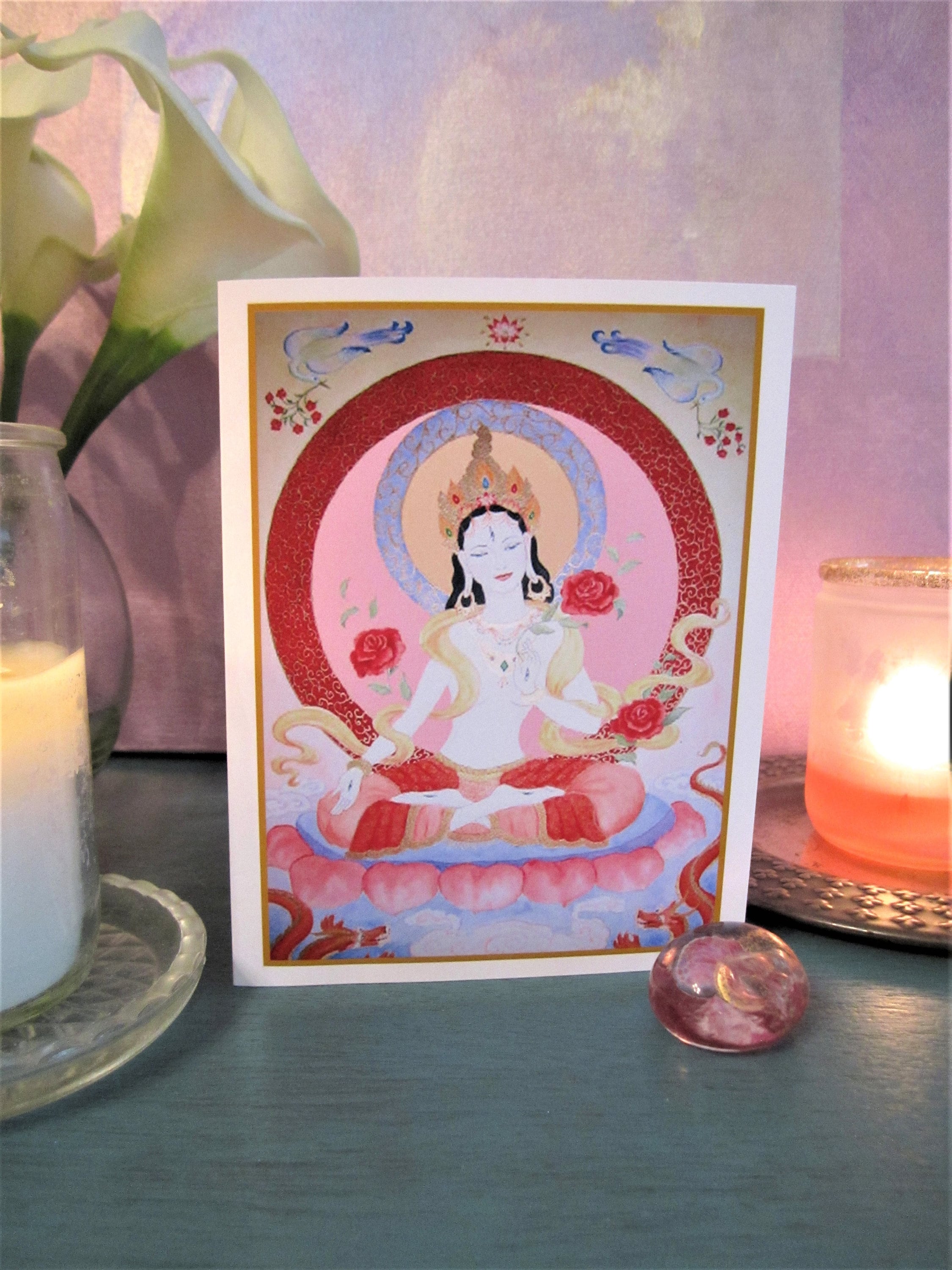 White Tara Card | Etsy