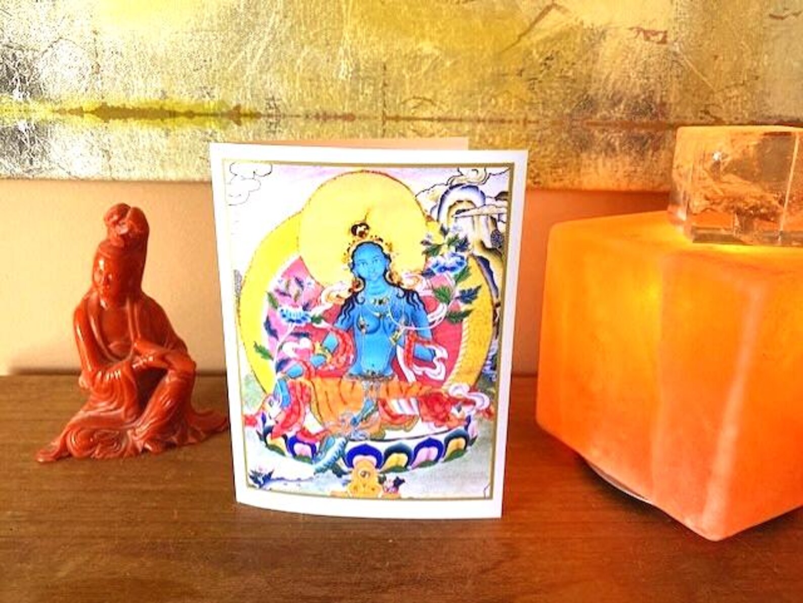 Goddess Green Tara Hand-embellished Card - Etsy