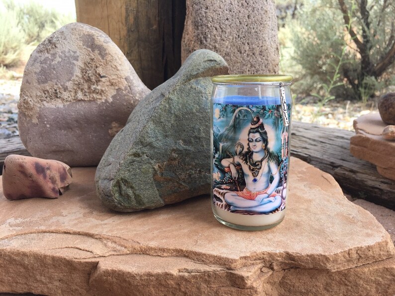 Shiva 4 Tall Embellished Candle - Etsy