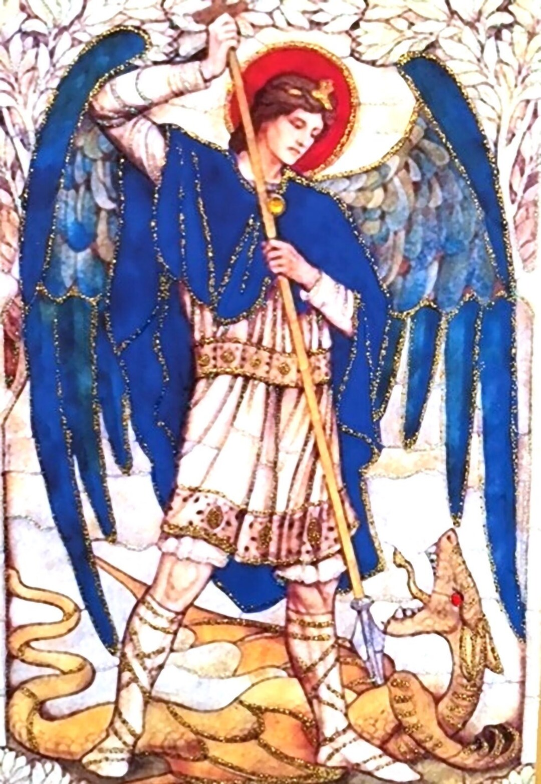 Archangel Michael Decal, Hand-embellished - Etsy