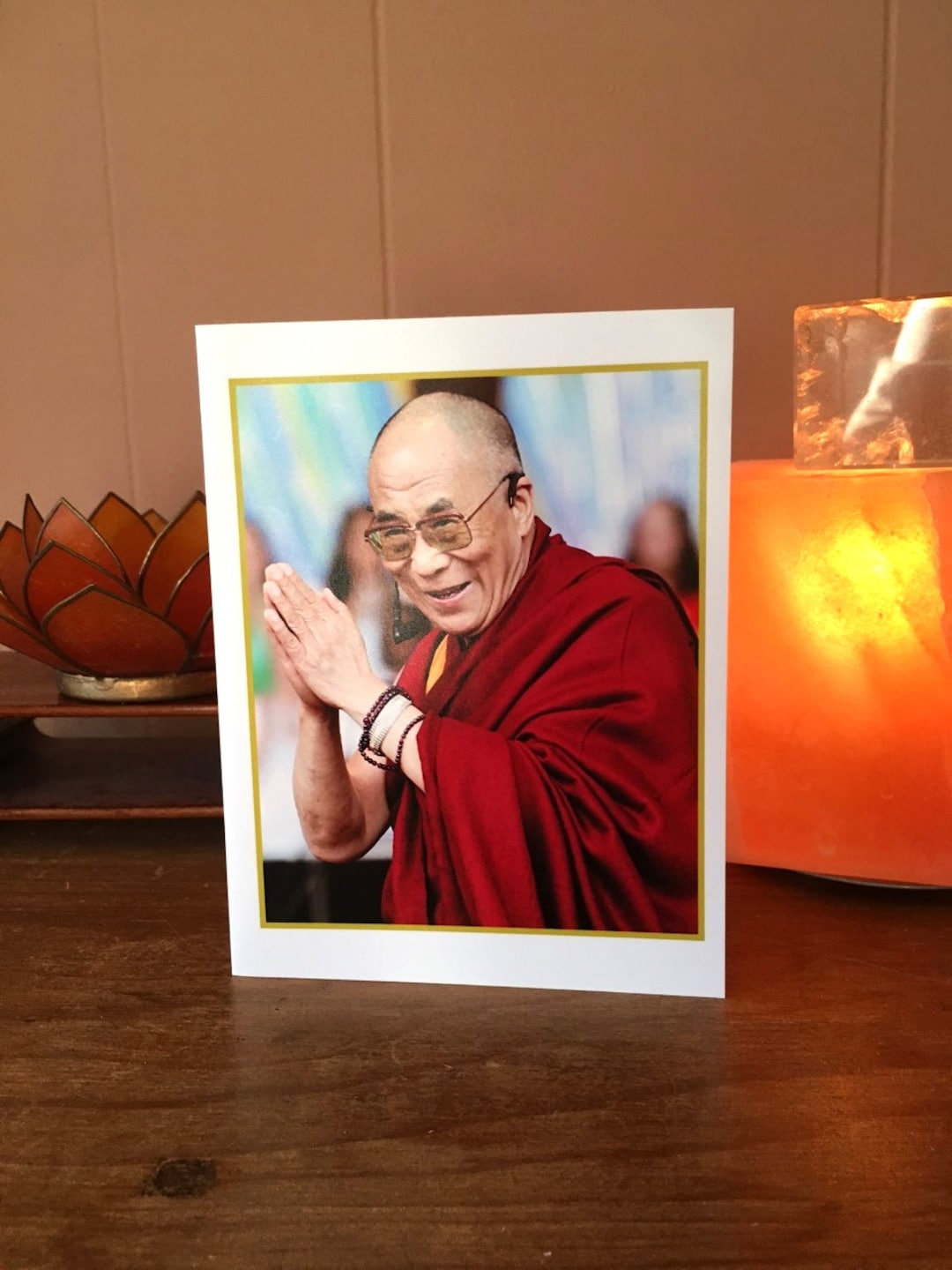Namaste Dalai Lama Card - Etsy