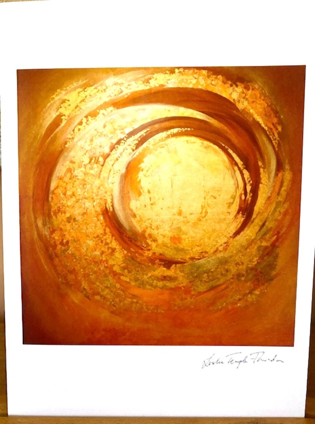 The Golden Orb Art Card - Etsy