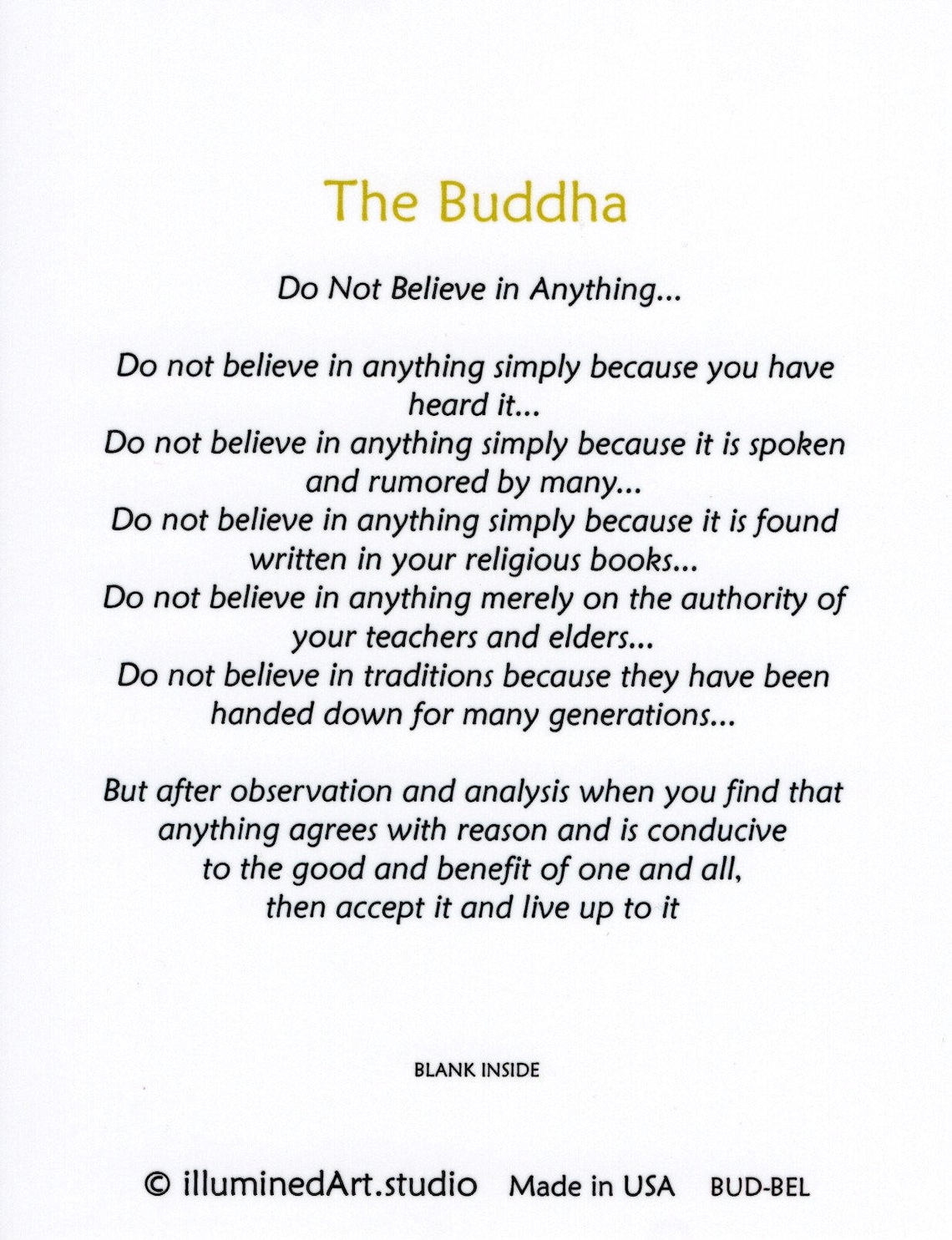 The Buddha Hand-embellished Card - Etsy