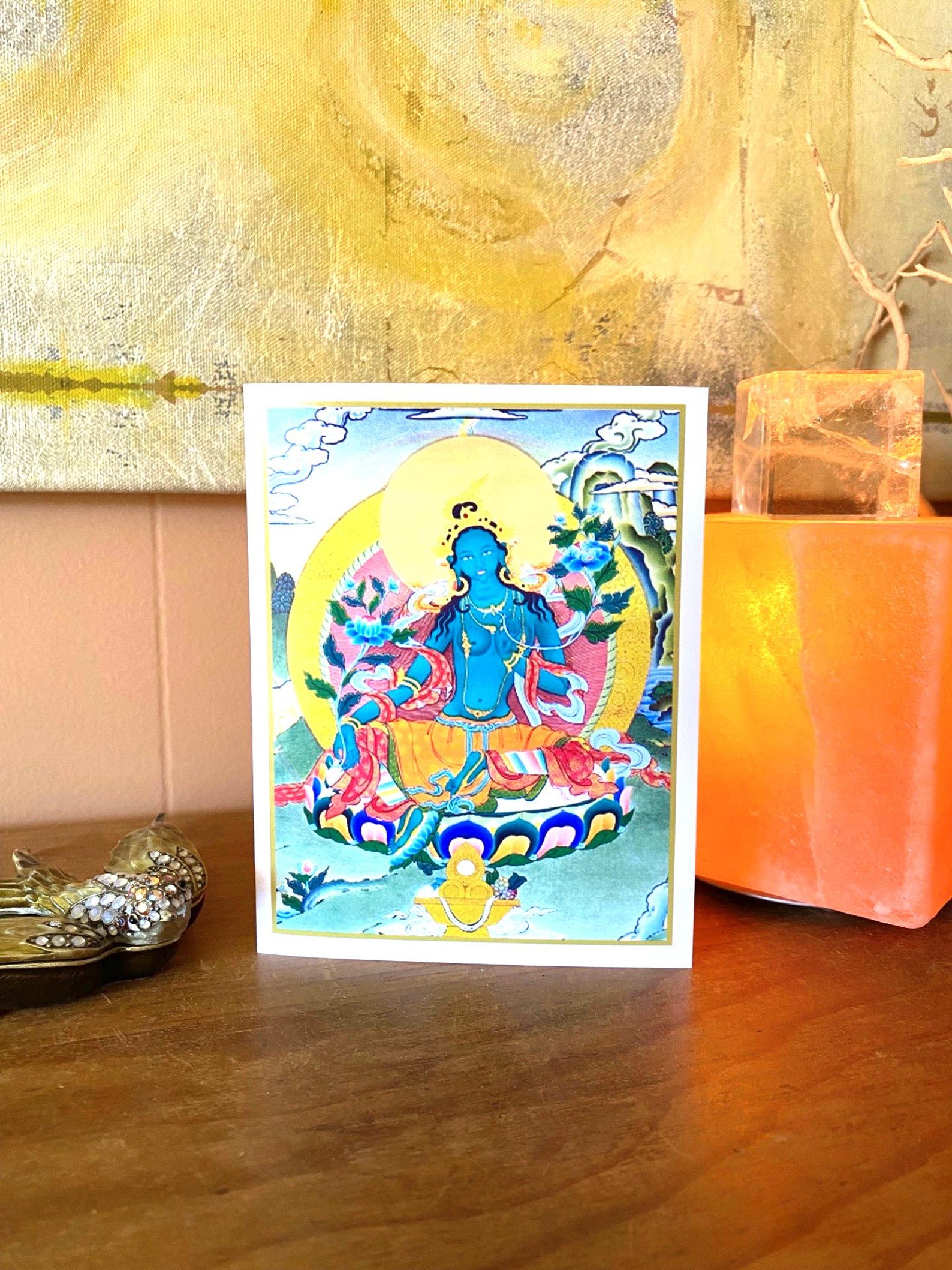Goddess Green Tara Card - Etsy UK