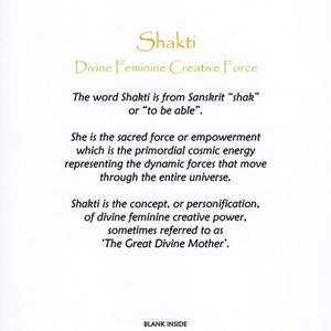 Goddess Shakti Hand-embellished Card - Etsy