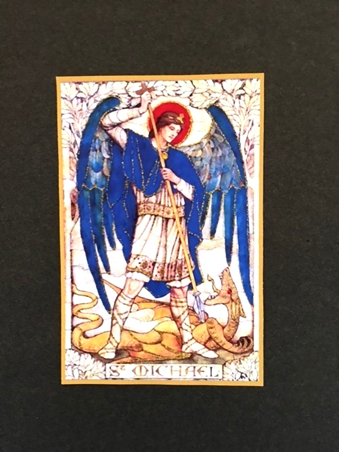 Archangel Michael Decal Hand-embellished - Etsy