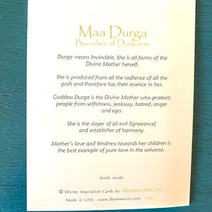 Ma Durga Card - Etsy