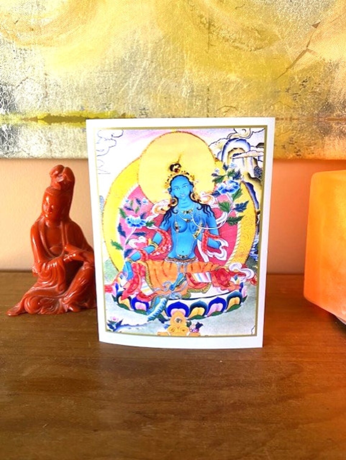 Goddess Green Tara Hand-embellished Card - Etsy
