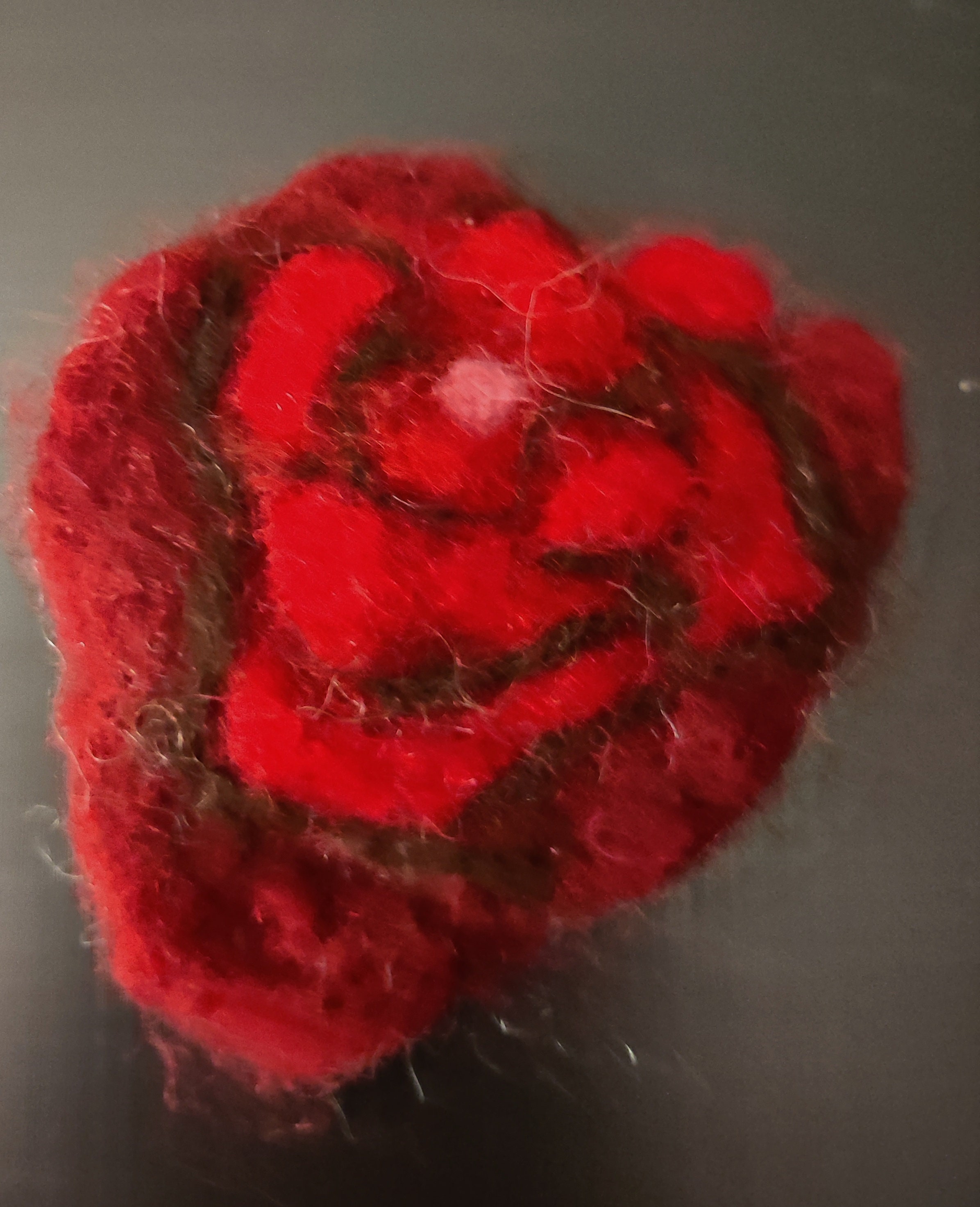 Dark Red Rose Hair Clip - Etsy