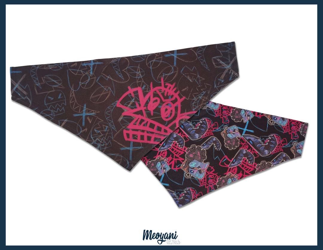 Video Game Collar Bandana/double Sided Gamer Scarf/ Geek Nerdy Dog Gift ...