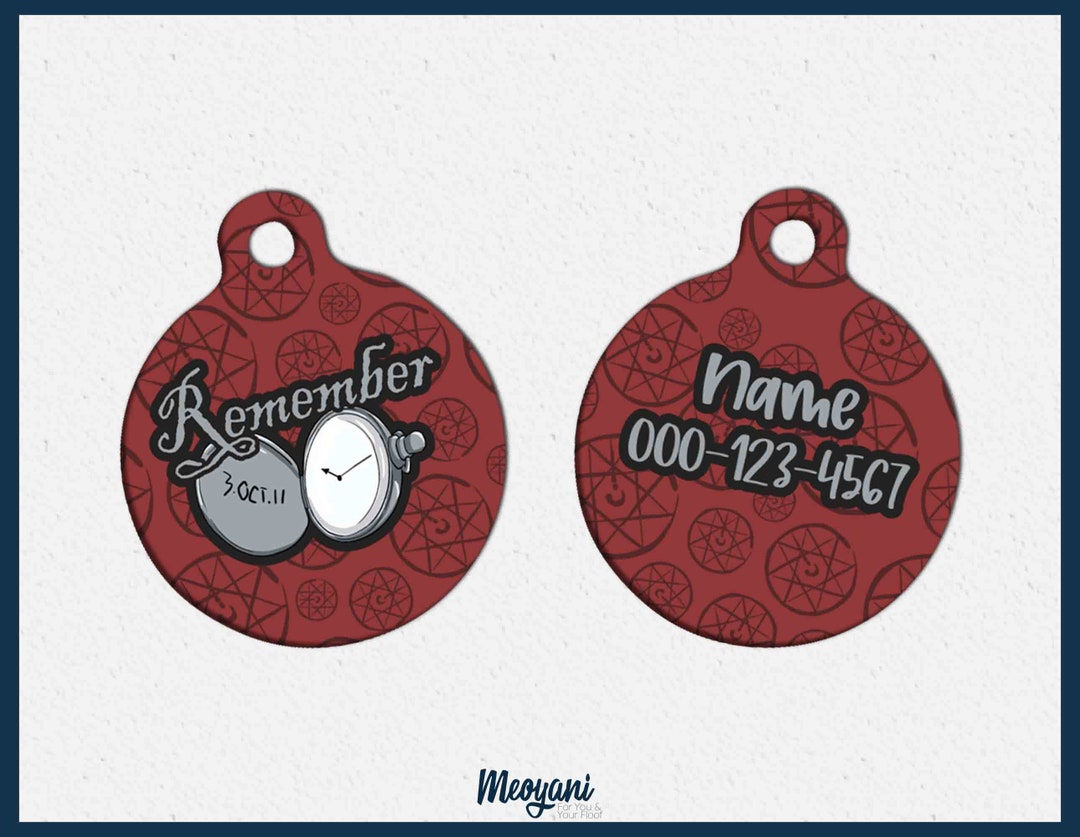 Alchemist Custom Anime Dog and Cat ID Tag - Etsy