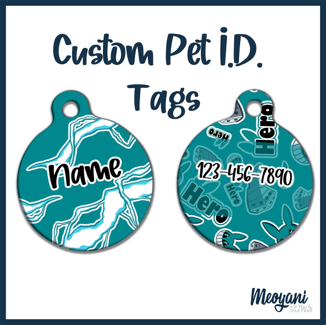 Be a Hero Custom Anime Dog and Cat ID Tag - Etsy