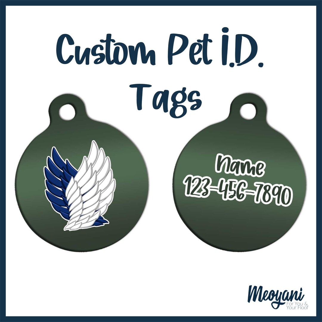 Attack Wings Custom Dog and Cat ID Tag - Etsy