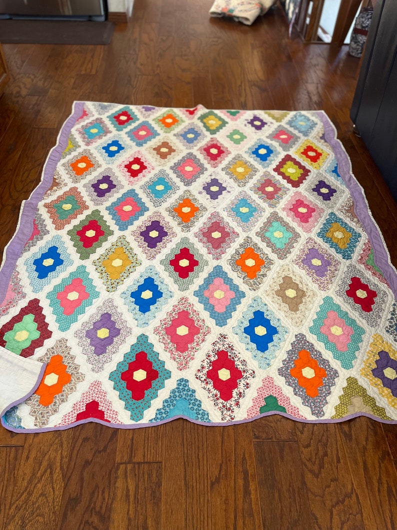 Diamond Hexagon Quilt - Etsy