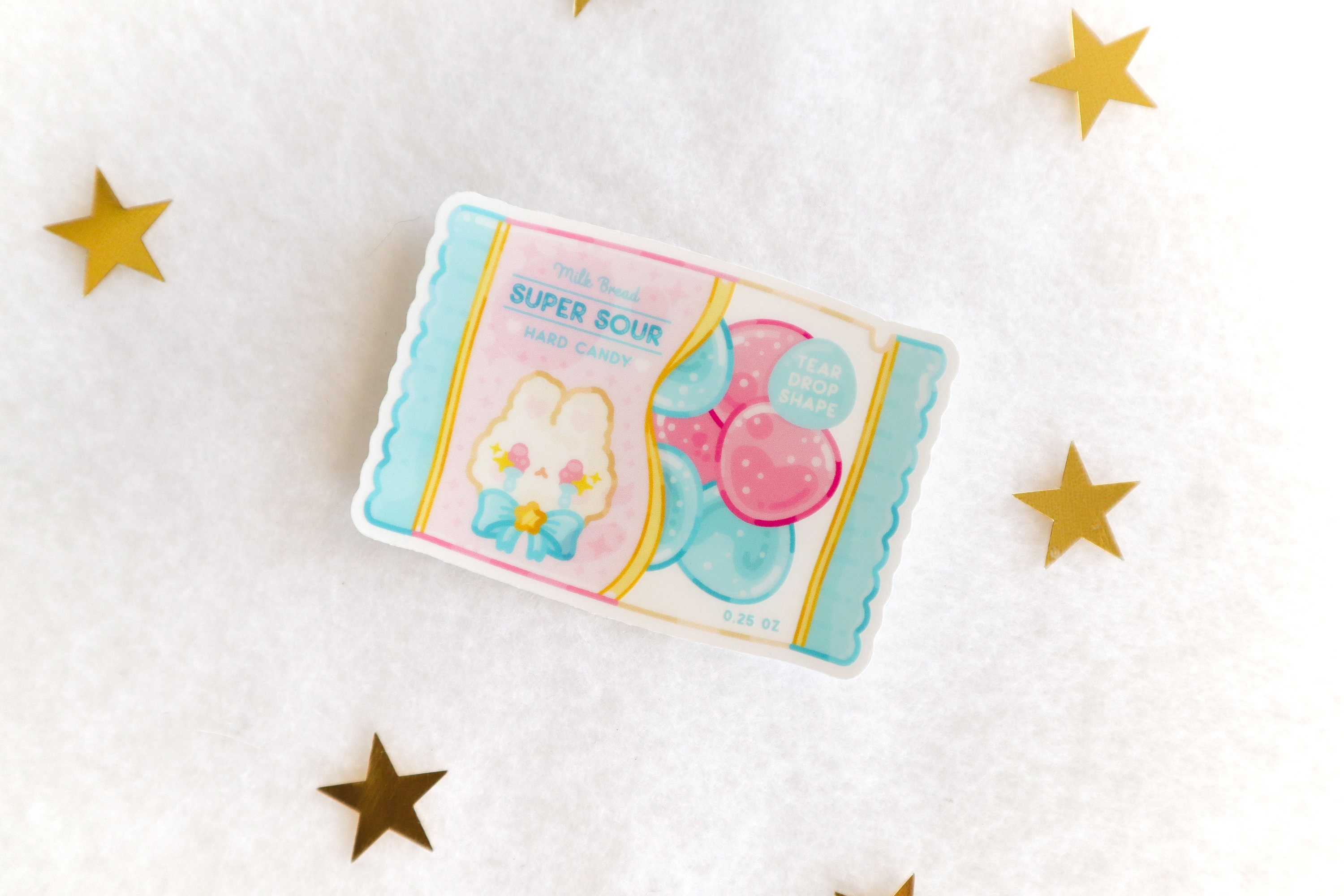 Sour Candy Clear Vinyl Sticker // Waterproof Sticker // Sylvie Bunny ...