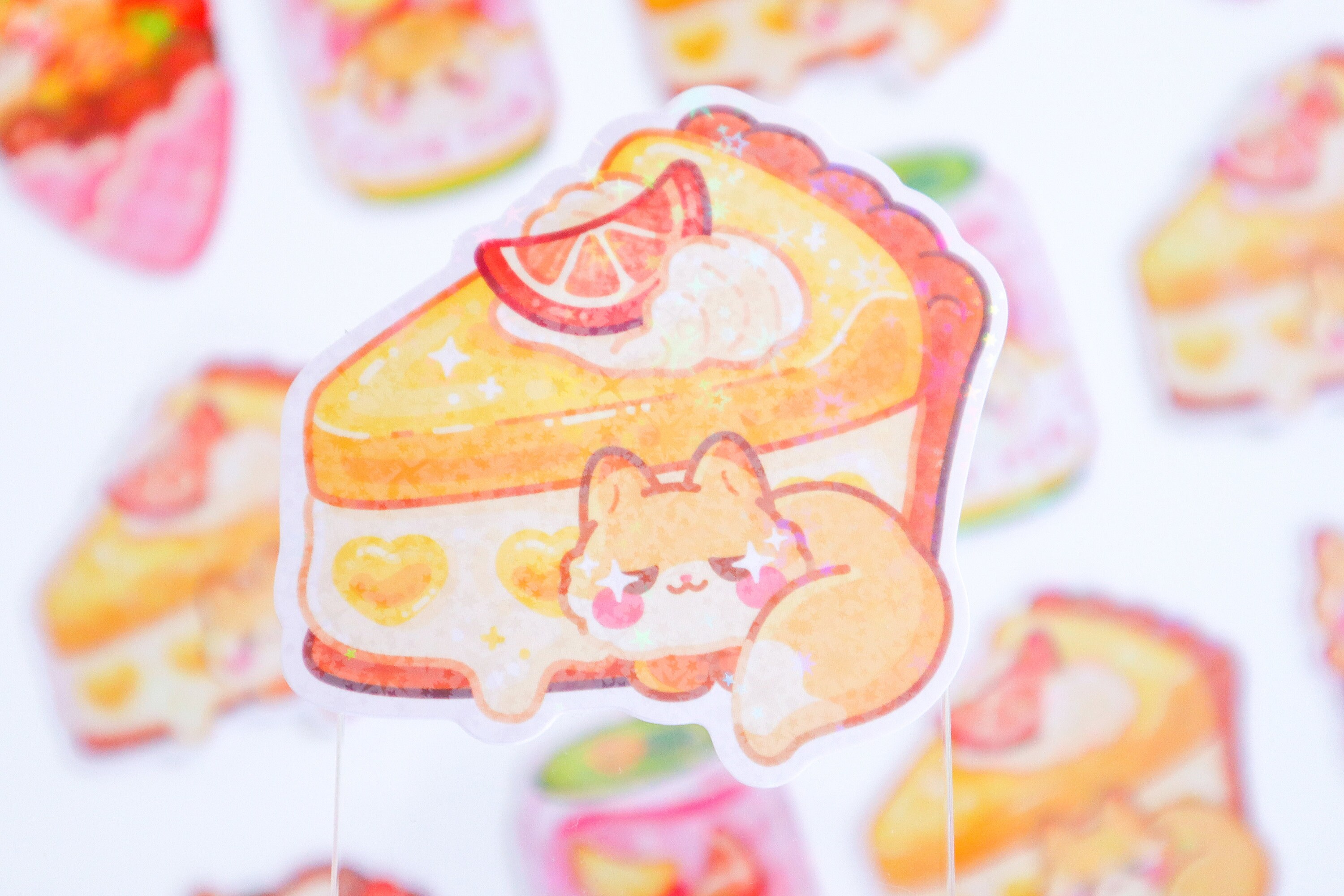 Citrus Fox Stickers Vol. 2 | 3" Holographic Sticker | Waterproof - Etsy