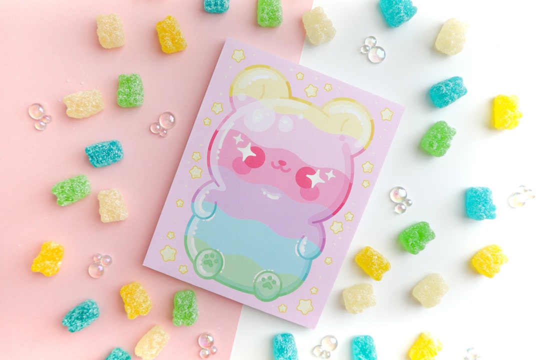 Gummy Bear Memo pad // Candy notepad // 4.25 x 5.5 - Etsy España