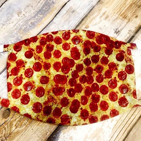 Pizza Face Mask - Etsy