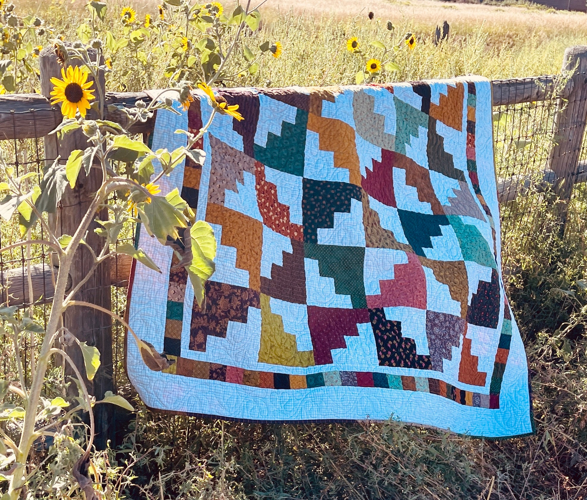 PDF Quilt Pattern - Fat Quarter Friendly, Pinwheel Log Cabin - Etsy
